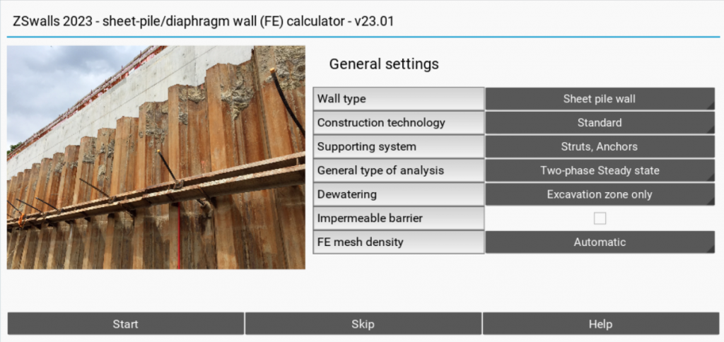ZSwalls™ – excavation calculator - ZSoil